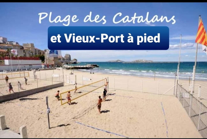 * Studio Coin Nuit Entre Plage Et Centre -Wifi - Marseille