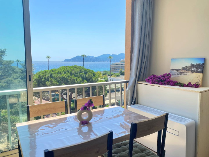 Studio Vue Mer, Piscine, Parking - Mougins