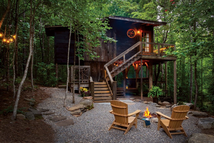 Stellavista Romantic Treehouse - Waterfall Feature - Walhalla, SC
