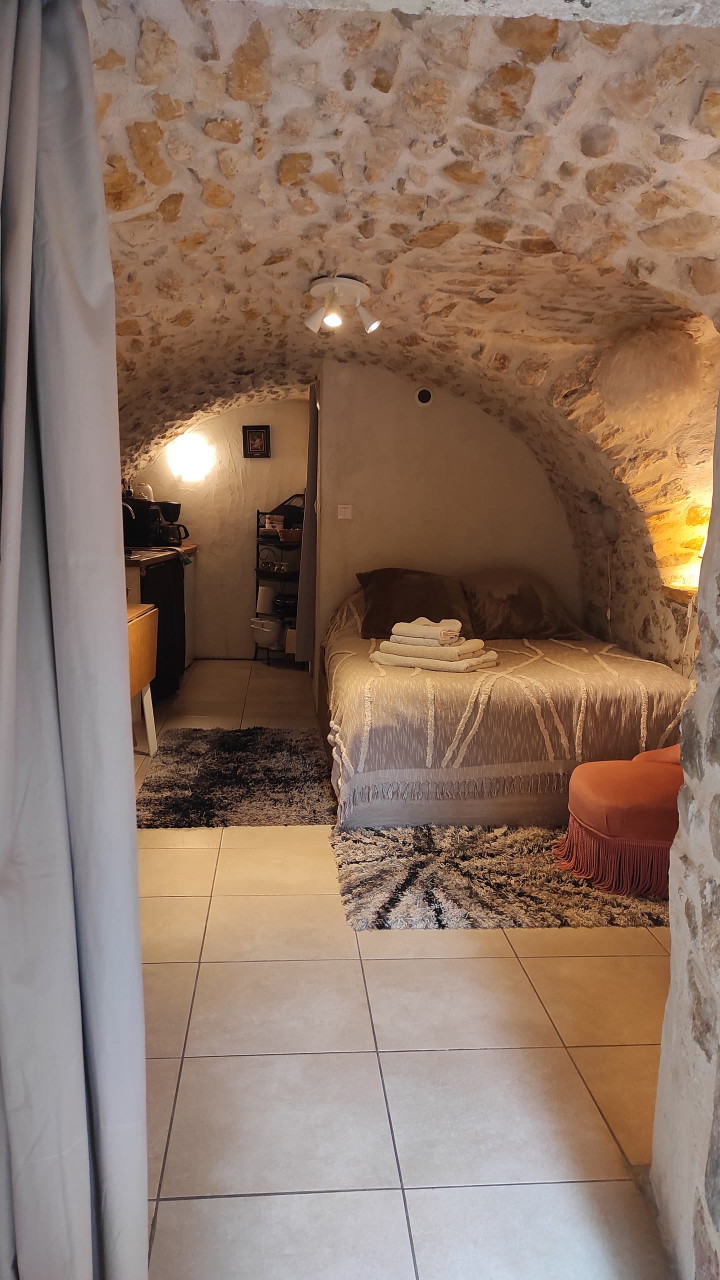Cozy Stone House Studio "La Troglonite" - Rhône-Alpes