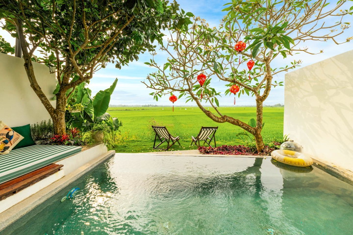 Pool Overlooking Rice Field - 4 Bedroom Villa - Hội An