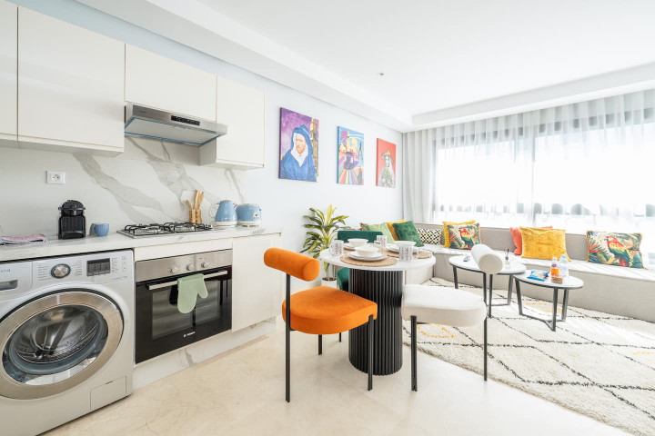 Premium 1br Gauthier Balcony, Parking & Fo Wi-fi - Casablanca, Maroc