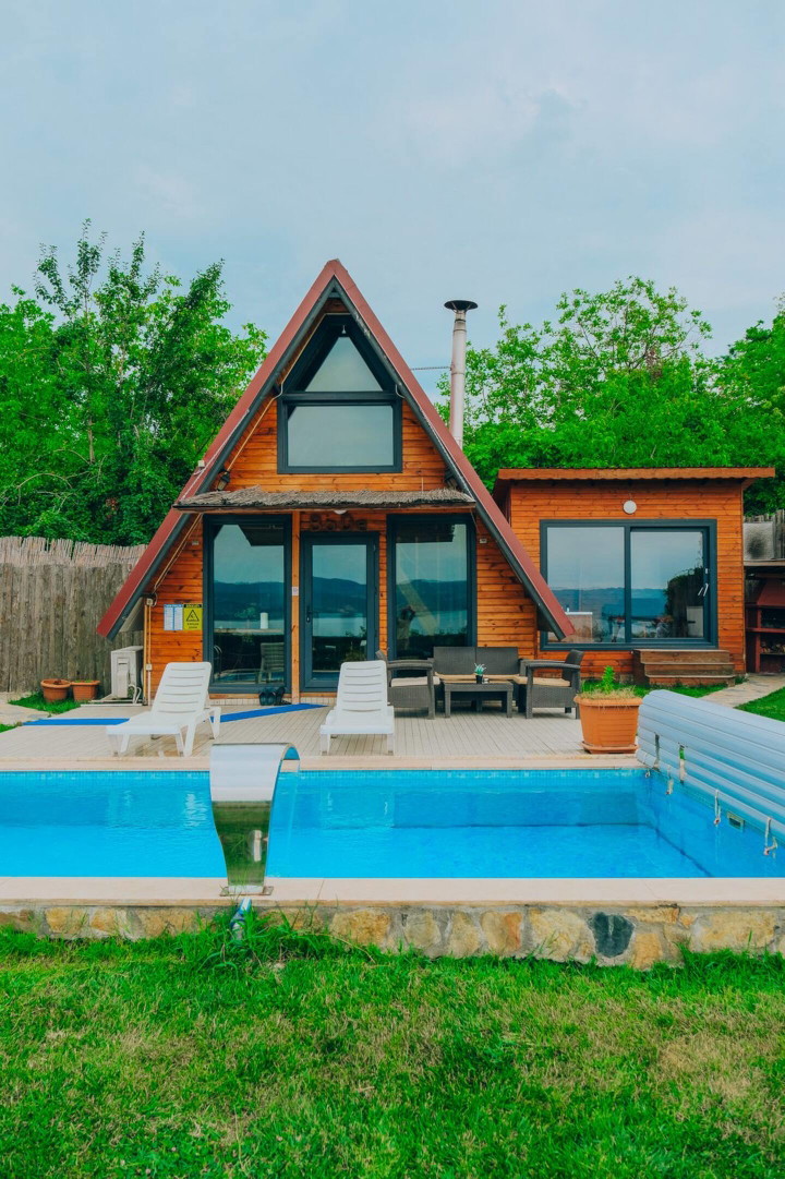 Bade Bungalov · Göl Manzaralı A-frame + Havuz - Karasu
