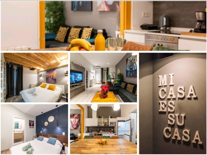 *** Suite De Lujo Para Familias Y Grupos, Aire Acondicionado, Hasta 12 - Super Prime Location *** - Getafe