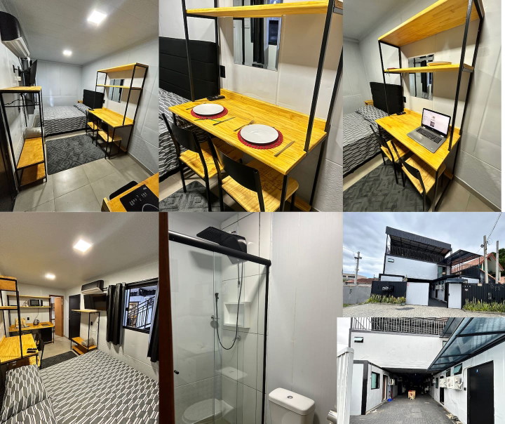 3- Kitnet Container Climatizada - São José dos Pinhais