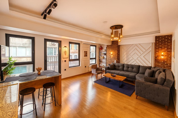 No.3 Lux 70m² 1+1 Suite,with Balcony, 2 Bathrooms - Fatih