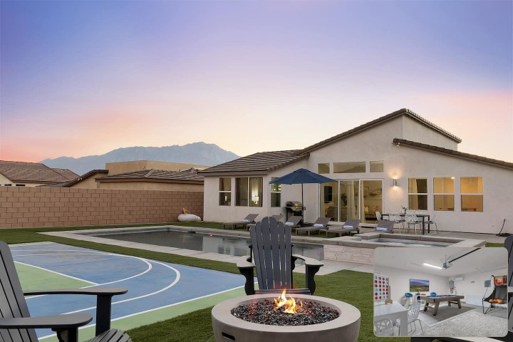 Specials-ask +Gameroom+basketball+fire Pit+bbq - Desert Hot Springs, CA