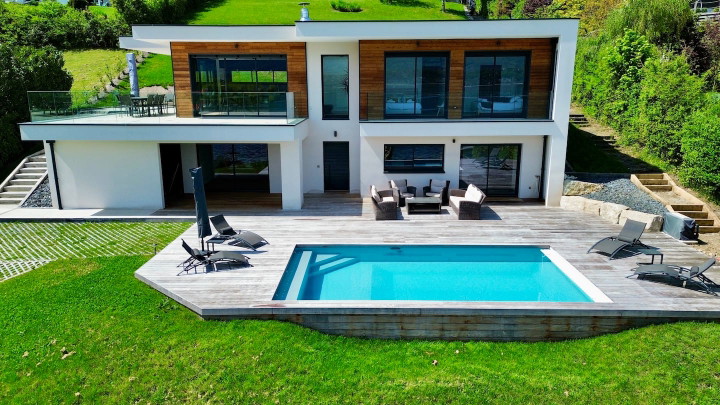 Villa Piscine Chauffée Vue Et Accès Lac - Savoie