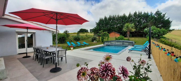 La Maison Bleue Aux Bambous Piscine Espace Détente - Tarn-et-Garonne
