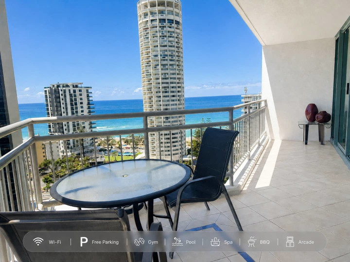 Partial Ocean View 2br Apartment W/parking @Crown - Gold Coast