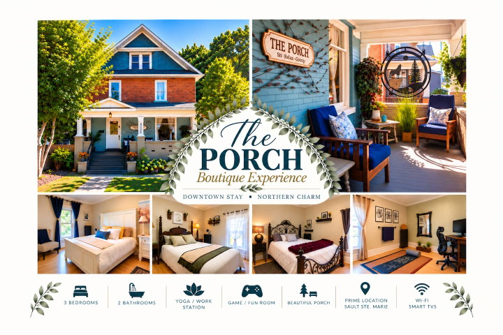 The Porch | Boutique Sleeps 8 - Sault-Sainte-Marie