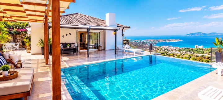 Genis Family Favorite Deluxe Piscine Vue Sur La Mer - Çeşme