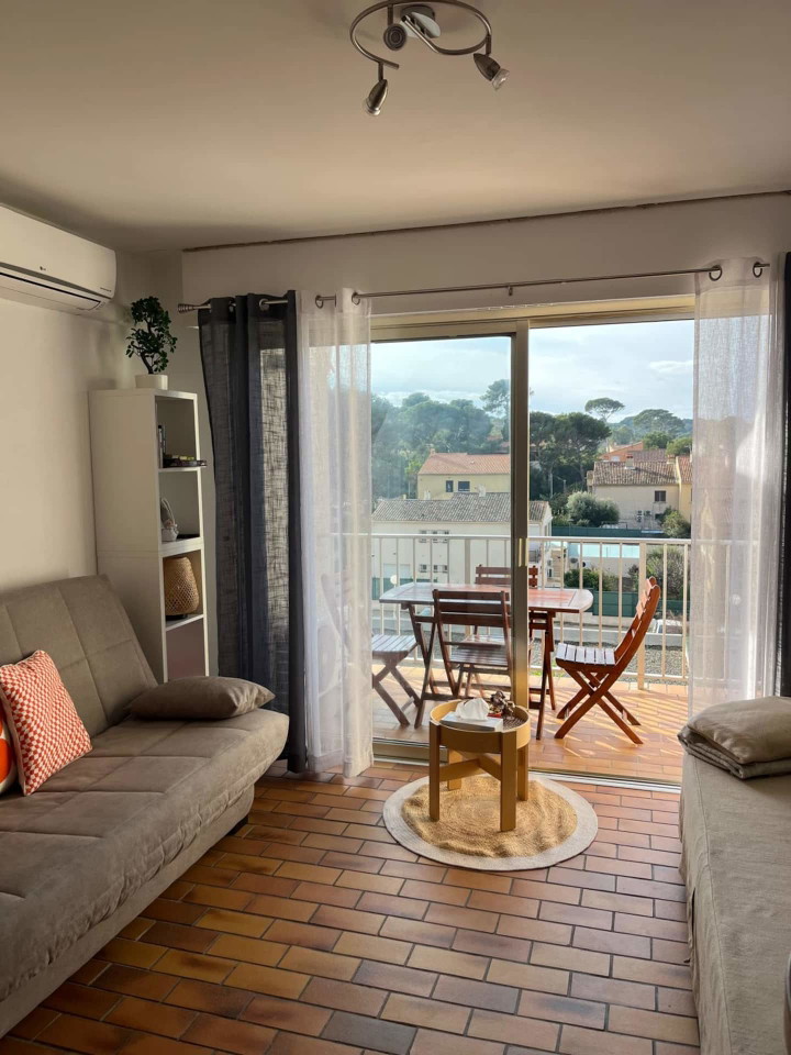 Cosy Studio 2mn Mer Wifi Clim Terrasse Parking - Six-Fours-les-Plages