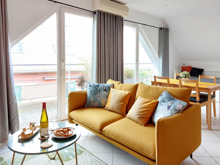 Duplex Levant Au Bord Des Vignes, Parking Privé - Orbey