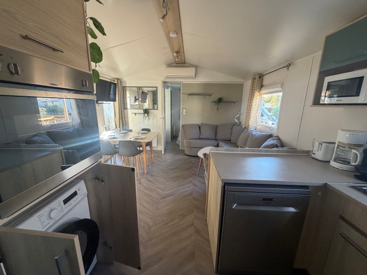 Bungalow 6/8 People Camping Siblu 4* Le Lac Des Rêves - Montpellier