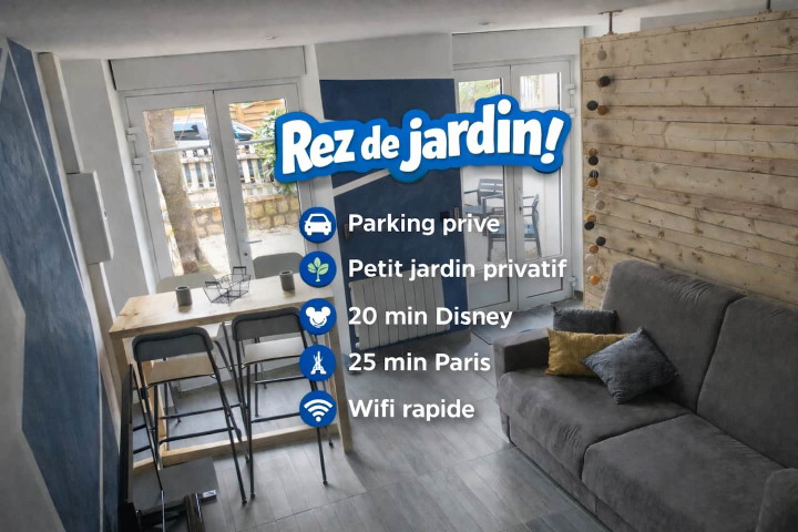 Rez De Jardin Cosy Entre Disney Et Paris - Torcy