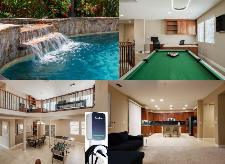 Tesla Ev Charger Solar Heated Pool & Hot Tub Near Uc Davis, Med Center, Airport - Sacramento