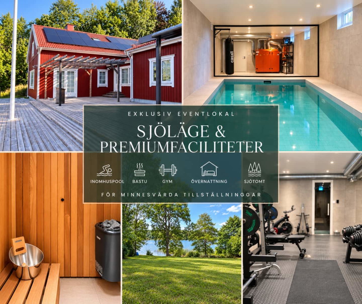 Exklusiv Eventvilla Pool, Spa, Gym & Bastu 50pp - Stockholm