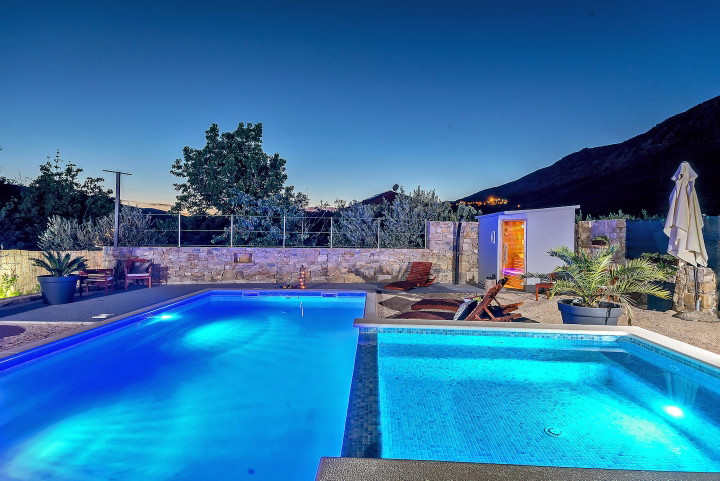 Neu! Luxusvilla In Der Nähe Von Split Mit Privatem Pool, Sauna, Whirlpool, 3 Schlafzimmer ... - Omiš