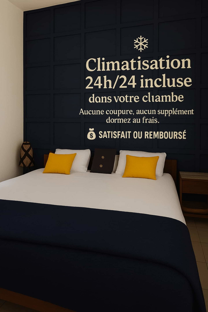 2 Chambres Climatisées Avec éLectricité 24h/24 - Mali