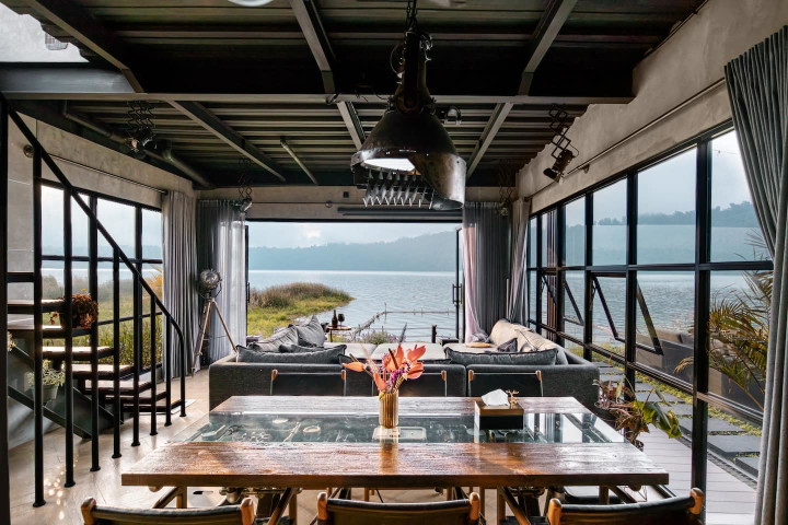 New! Lakefront Private Wellness - W/sauna&jacuzzi - Munduk