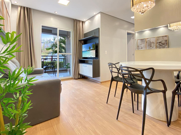 Pool | 1 Suite | 2 Bedrooms | Modern | Balcony | - Barueri
