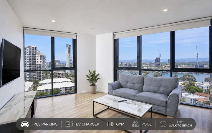 Stylish And Cozy 1br Apartment With Splendid View - Gold Coast