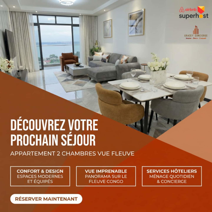 2-bedroom Apart In Prestigious Fokia Tower, Gombe - Kinshasa