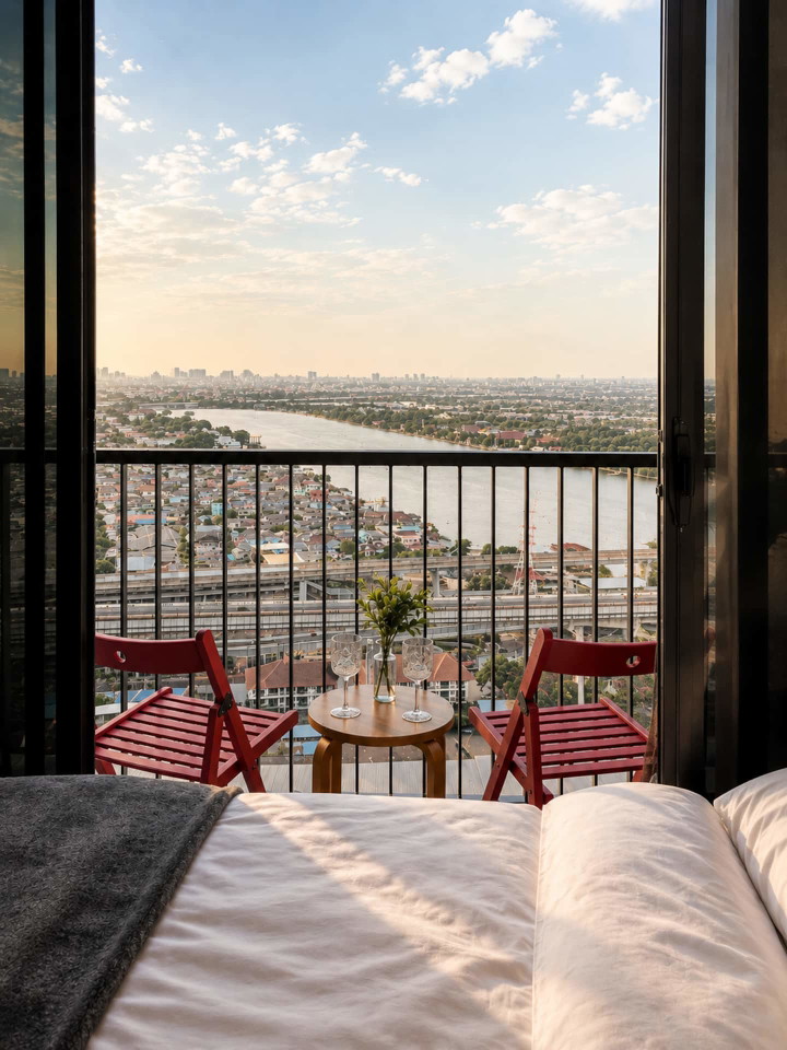 Briv ~ Panoramic River View  Rooftop Pool  Work - Thailand