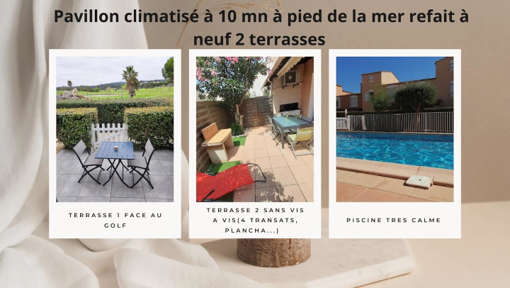 Pavillon Refait Neuf, Piscine, Face Au Golf, 4-6 P - Bessan