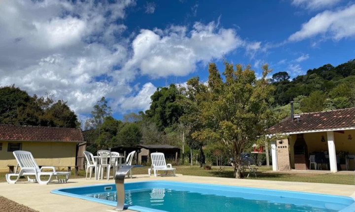 Linda Chácara Com Piscina Em Lugar Muito Tranquilo - Santo Antônio do Pinhal