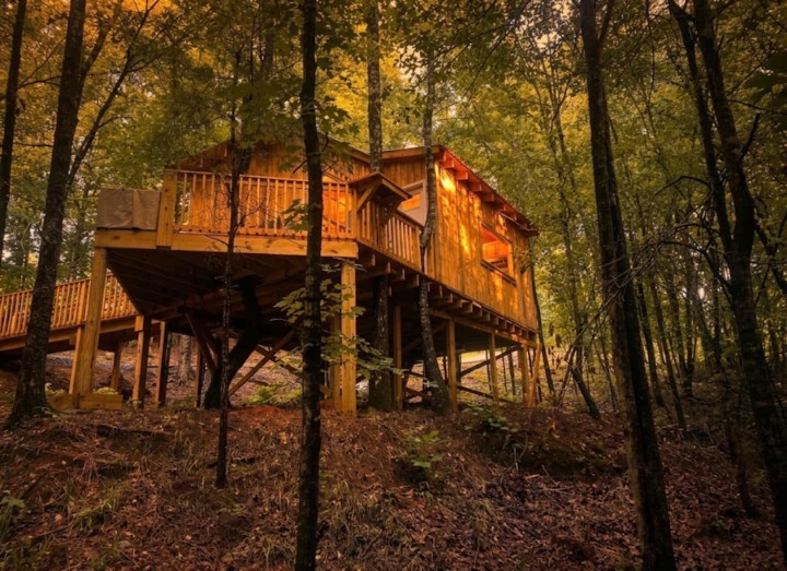 Romantic Treehouse Hideaway: Two Crackling Fireplaces Await Your Escape - Georgia (State)