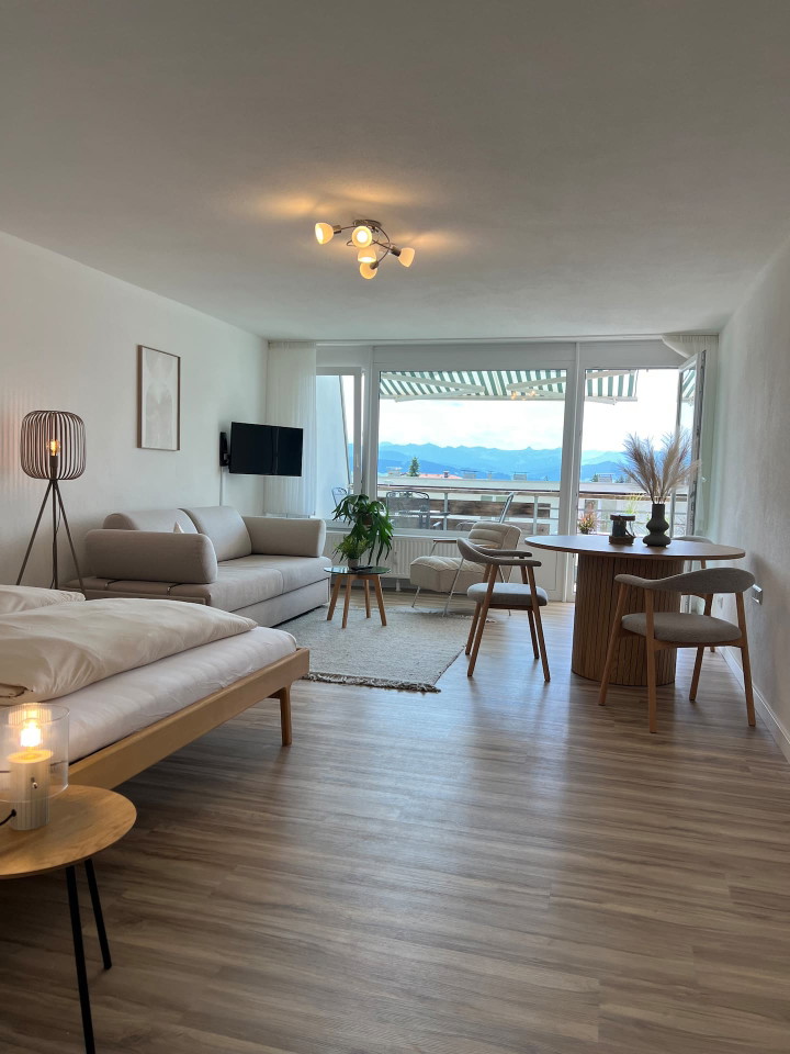 Ferienwohnung Alpenruhe - Bergblick, Pool & Sauna - Scheidegg