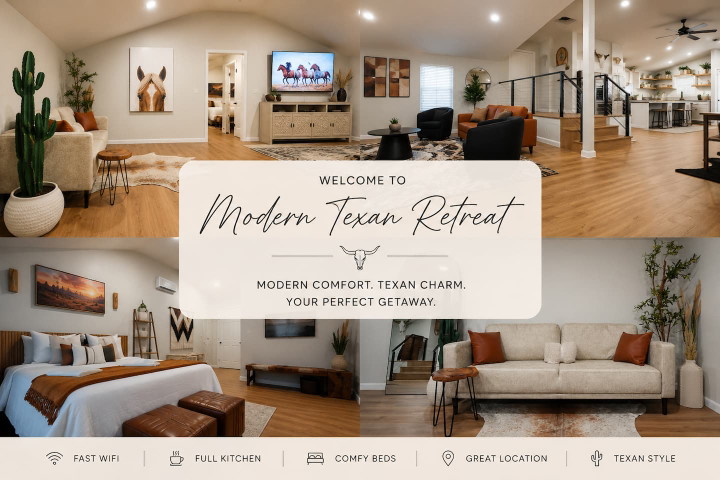 Modern Texan Retreat: Sleeps 6, Near Dfw - Irving, TX