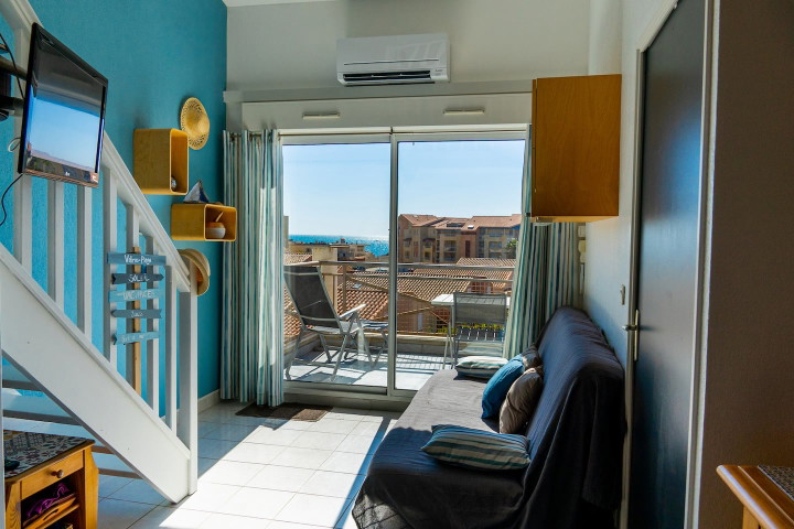 Appartement Climatisé Vue Mer à 200m De La Plage - Valras-Plage