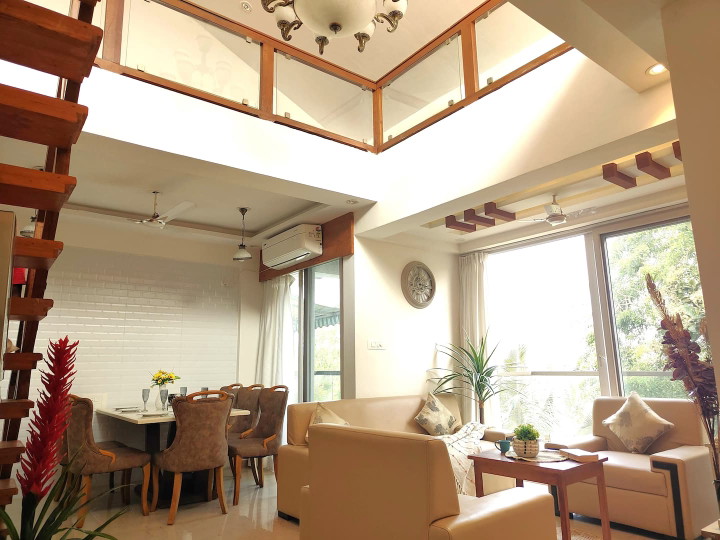 Kp Penthouse 2.5bhk Wt Pvt Terrace & Shared Pool - Goa