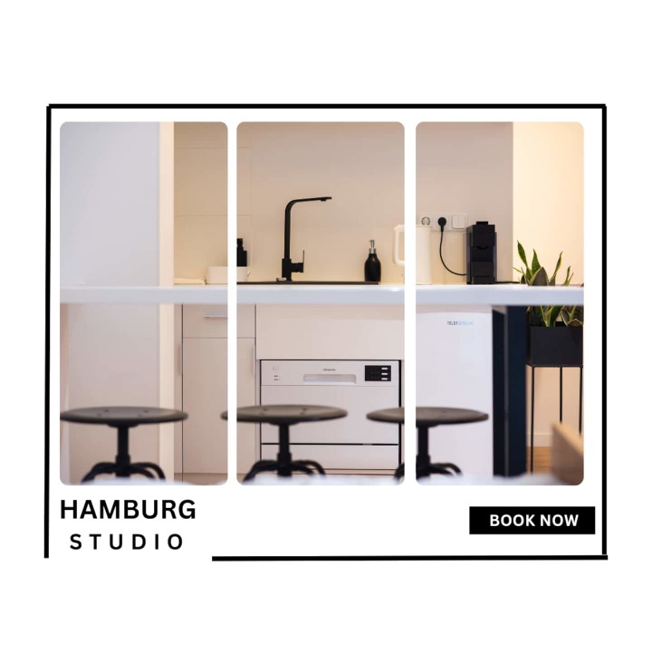 Modern Studio With A Balcony - Hamburg