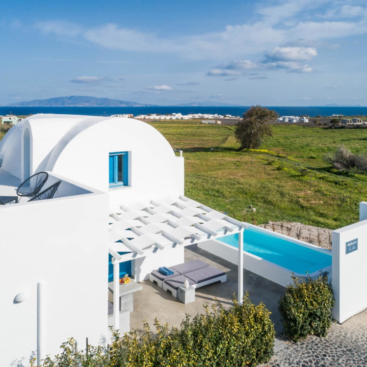 Mybozer Twins Odyssey Heated Private Pool - Santorini
