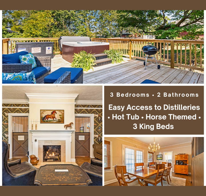 Hot Tub | 3 King Suites | Bourbon Trail - Harrodsburg, KY