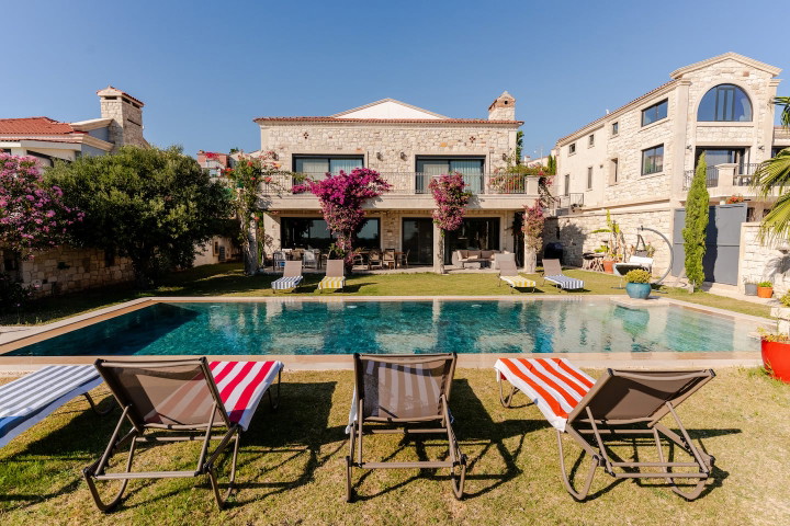 Villa Avec Vu De Chios Pour 10 Personnes, Alaçcsti - Çeşme