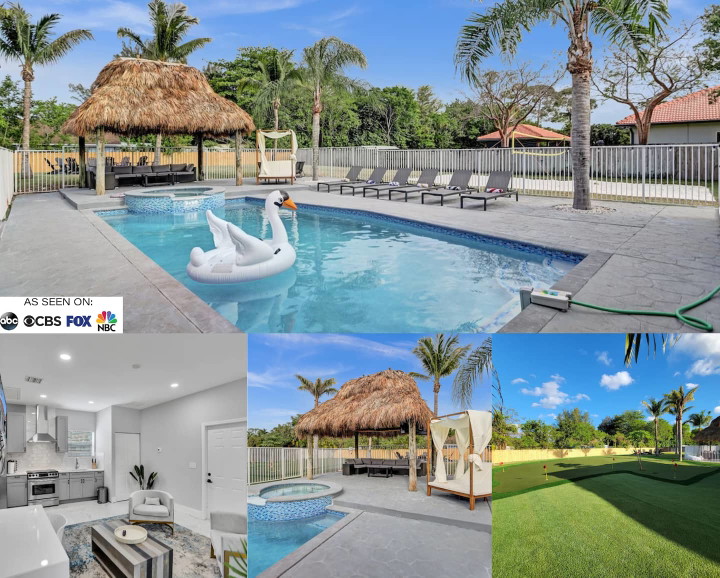 9br5baths Mega Htd Pool+jactheatre+mini Golf Beach - Coral Springs, FL