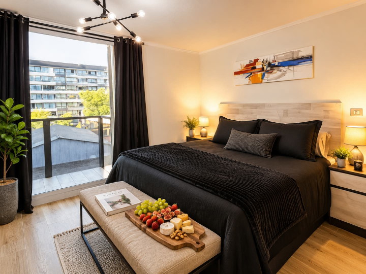 Premium Homefull |Camaking|aireac Balcón|wifi| - Santiago