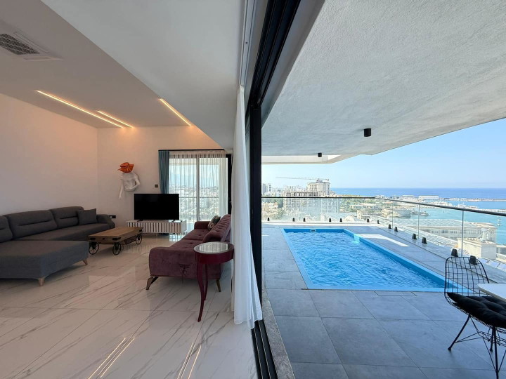 Girne Merkez Ultra Lüks ÖZel Havuzlu 3+1 Daire - Girne