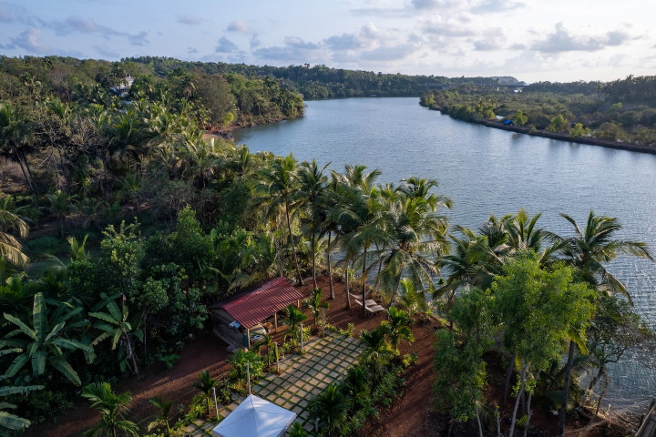 Prakriti : Riverside Private 2bhk Garden Villa - Goa