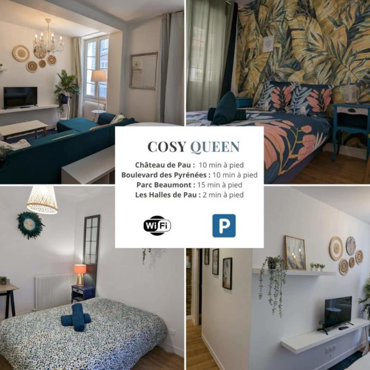 Cosy Queen - T4 - Hyper Centre & Parking - Lescar