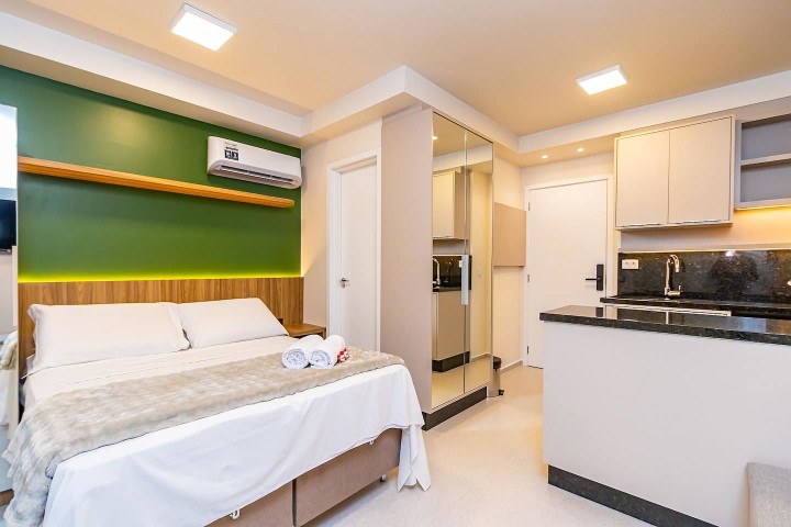Studio With Parking Space In A Building With A Pool - Ibi0802 - Curitiba