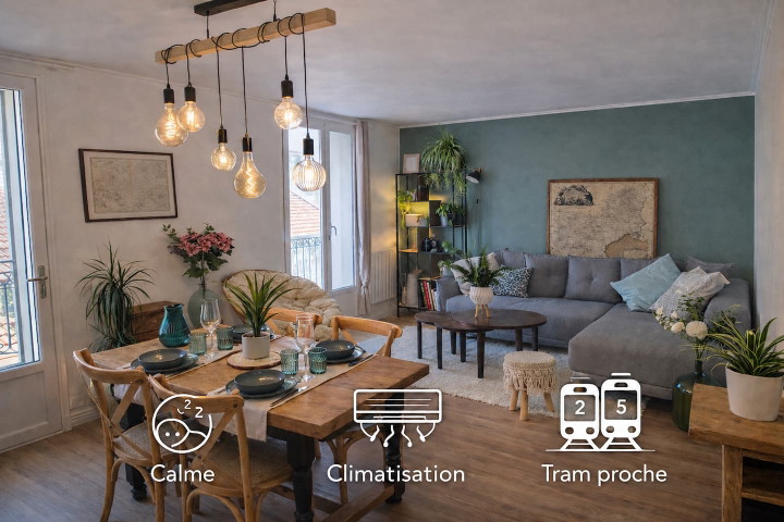 Large Air-conditioned Three-bedroom Apartment, Bedrooms Overlooking The Garden - モンペリエ