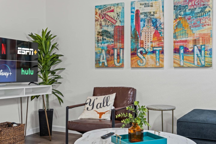 Logement North Campus, Lit King Size + Canapé-lit - Austin, TX