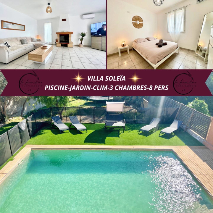 Villa Soleïa - Piscine | Clim | 3 Chambres | 8 P - Miramas