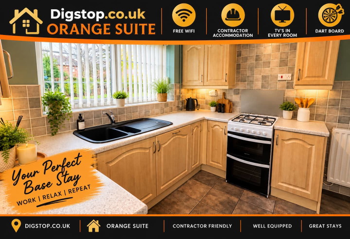 Orange Suite | Contractor House | Rugby - Rugby